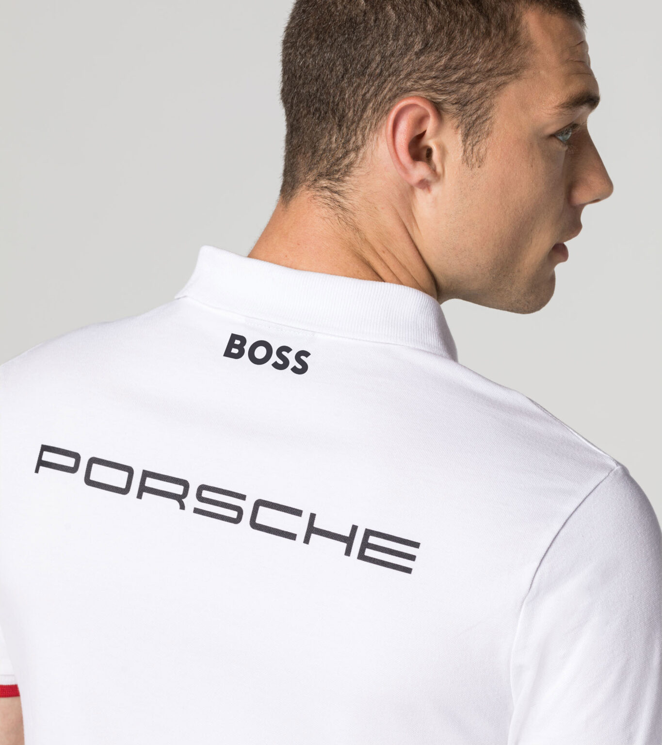 Men’s Polo shirt – Hugo Boss Collection, white - Tienda Porsche El Salvador